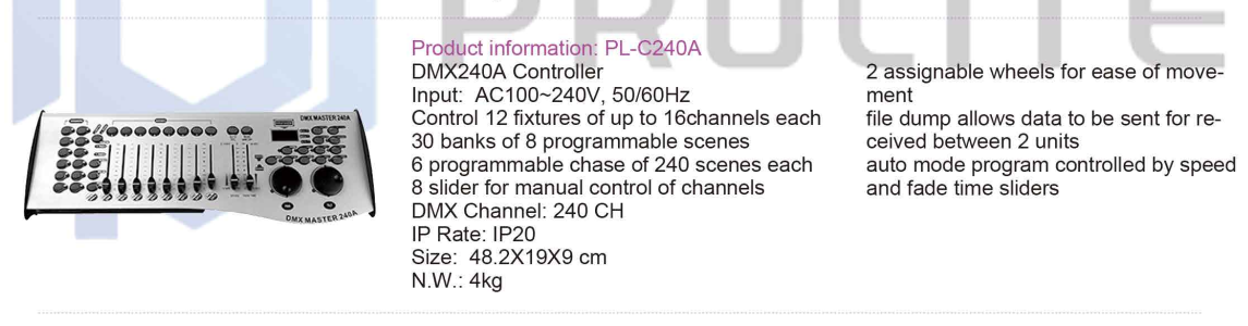 Product Information PL-C240A - JLPRO